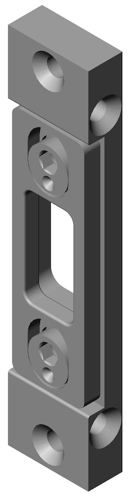 KFV Profilschließblech FSB 2319-212V, kantig, Stahl