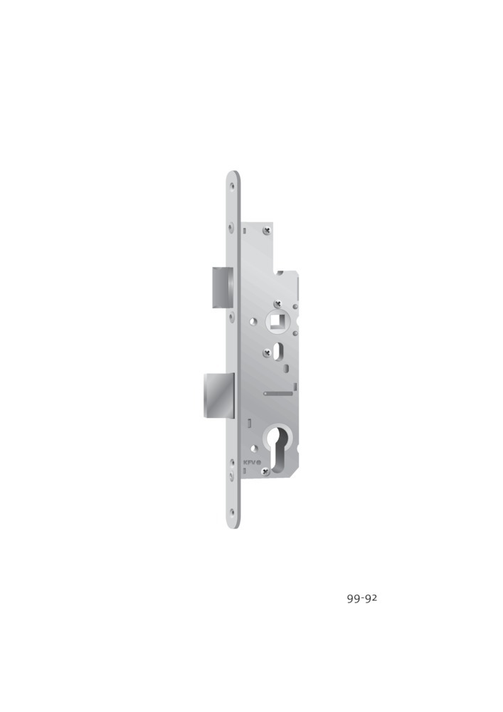 KFV Panik-Einsteckschloss für einflügelige Türe PES EP99BFS, 9/92 mm ...