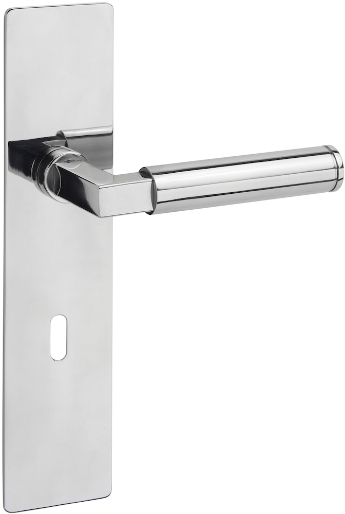 1831/2610.FL.BB-61 HERMAT Drückergarnitur mit Langschild INFINITY 1831/2610.FL, Edelstahl ...