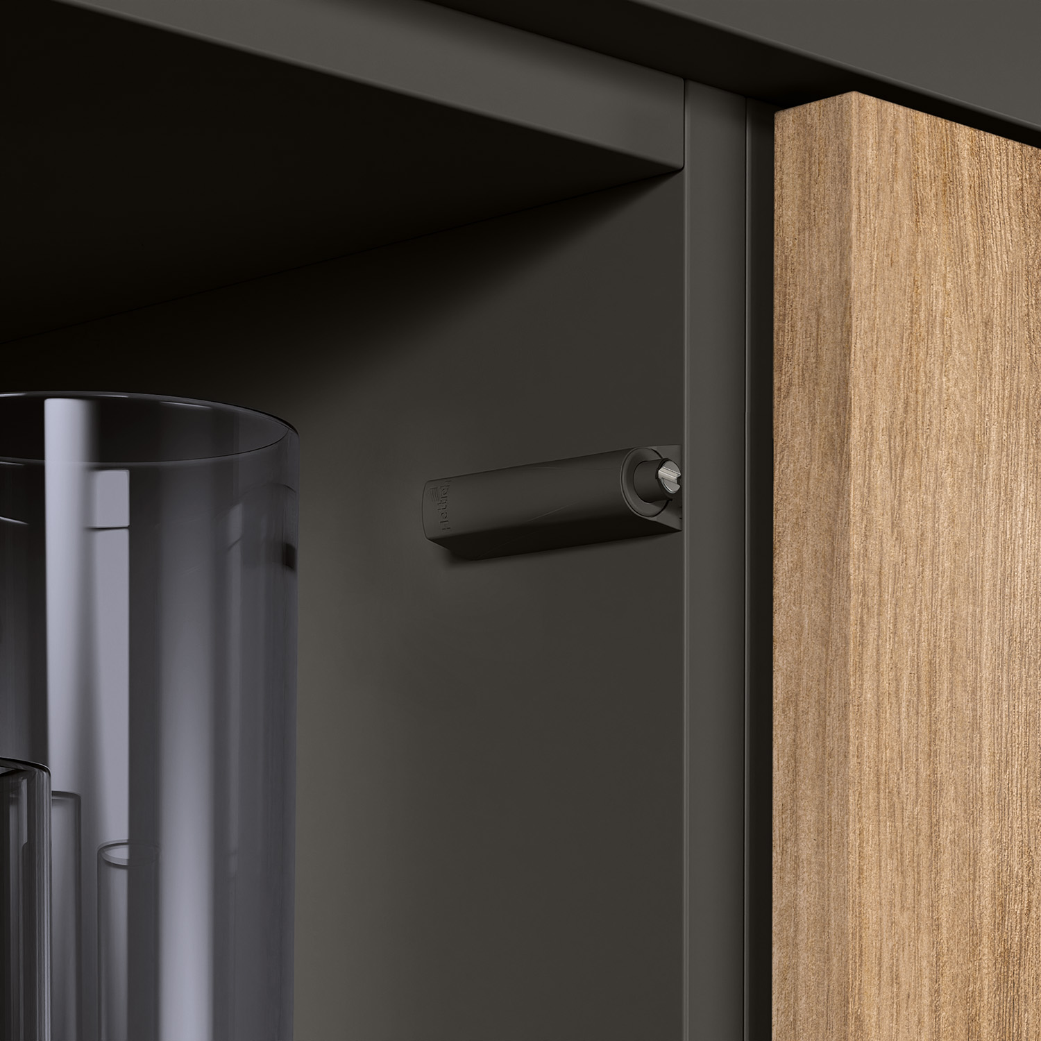 9381498 HETTICH Lock, zum Anschrauben, anthrazit 4063674067812