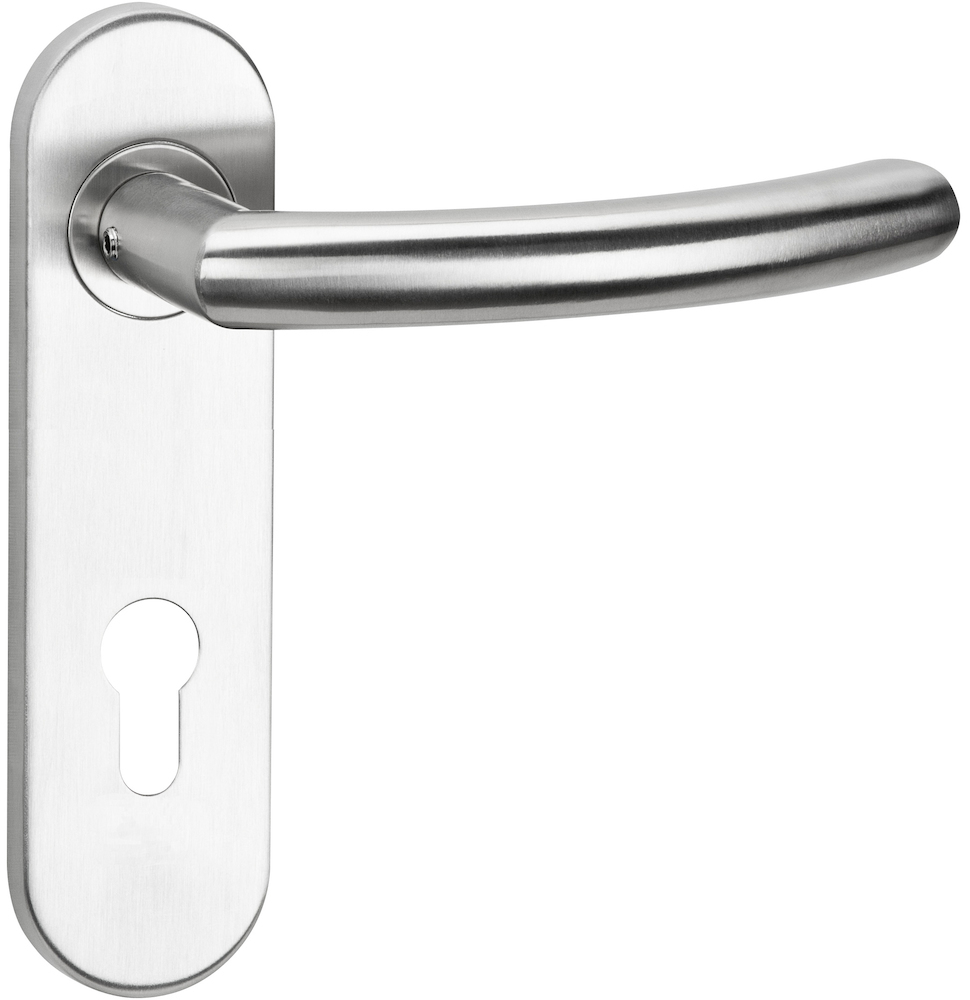 1804.FS/2006.KU.PZ-60 HERMAT FH Türdrückergarnitur mit Kurzschild BASIC 04 1804.FS/2006.KU ...