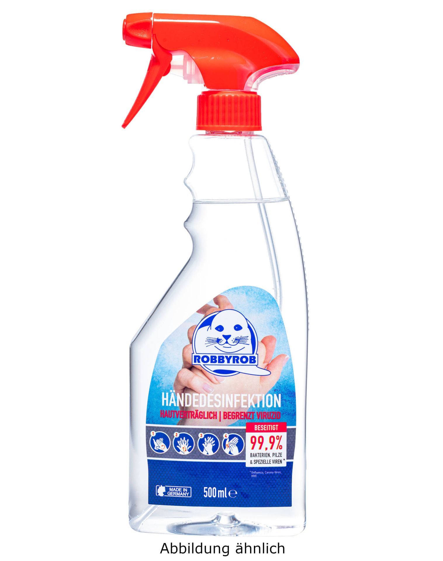 2705000000 ROBBYROB Händedesinfektion 500 ml Sprühflasche 4001068841020
