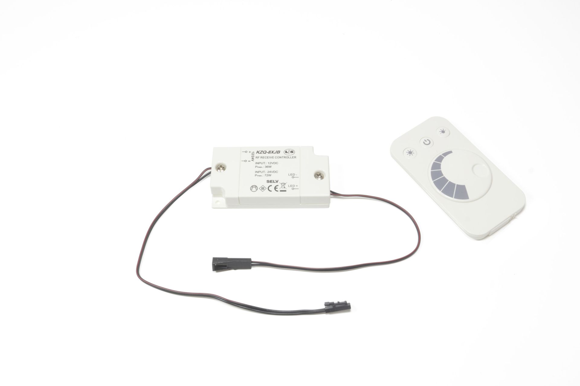 2000445 L&S LED Funkdimmer Empfänger und Fernbedienung 12 V max 36 W